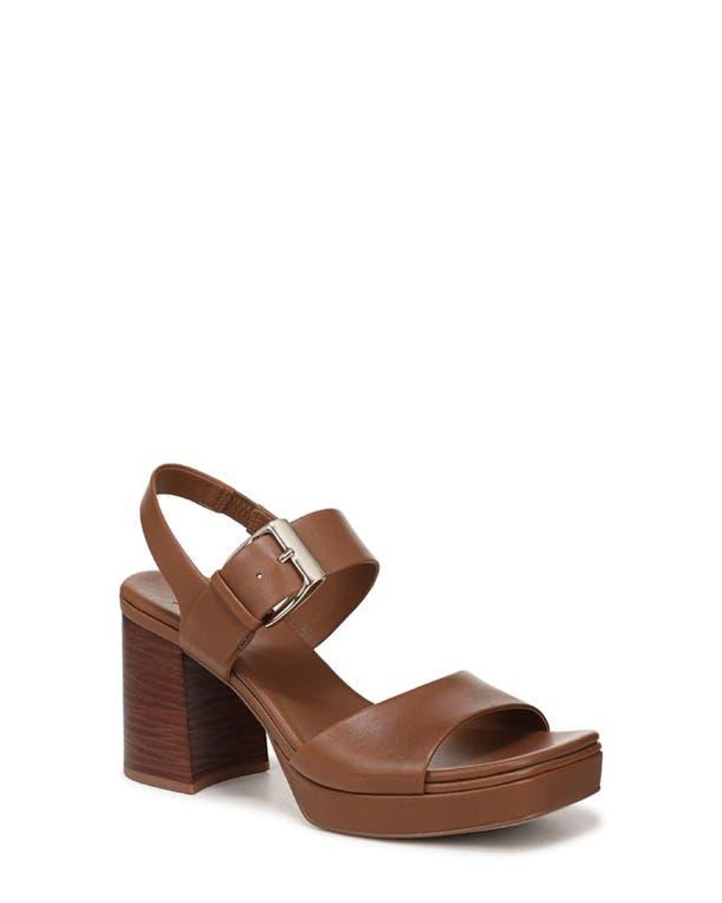 27 EDIT Naturalizer Phillipa Block Heel Sandal in Brown | Lyst