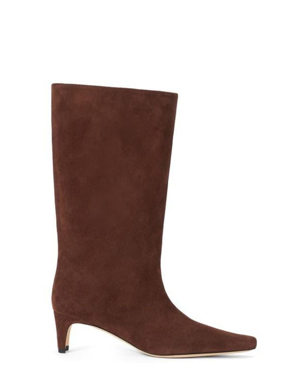 STAUD Wally Mid Calf Boot in Brown | Lyst
