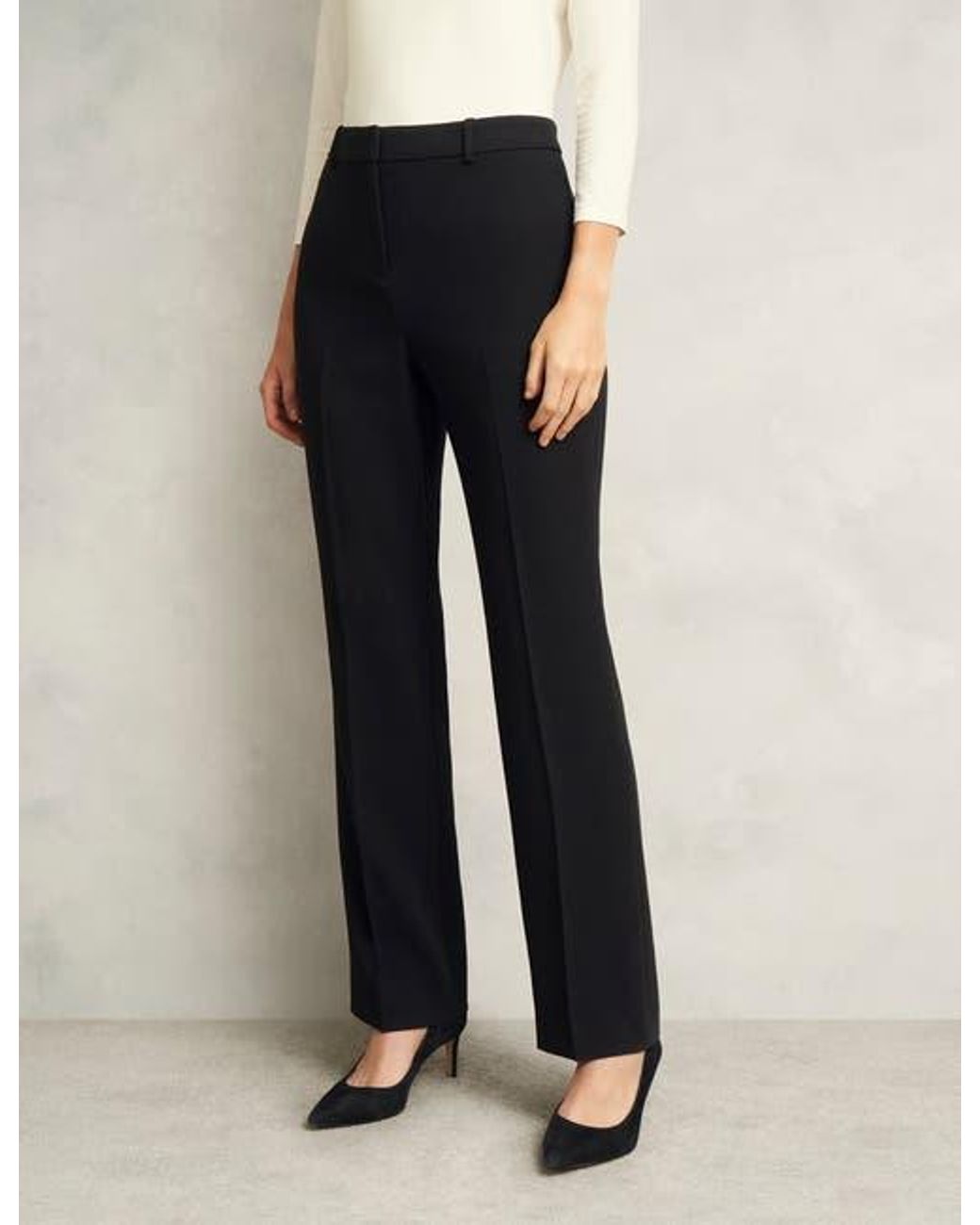 Hobbs Rae Straight Trouser in Black | Lyst