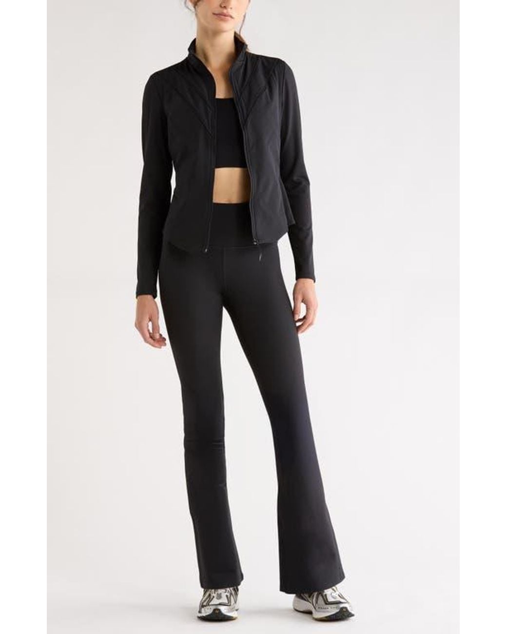 Zella Tiebreaker Performance Hybrid Jacket in Black | Lyst
