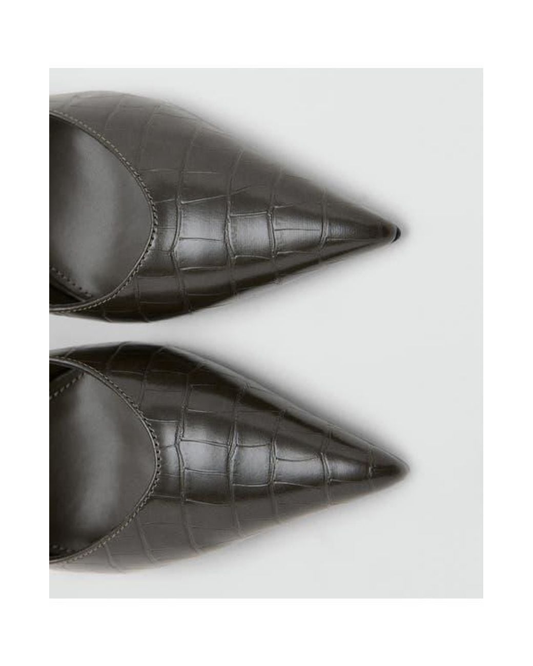 Mango Pointed Toe Pump in Black | Lyst