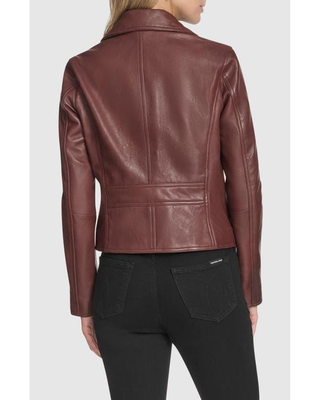 Andrew Marc Paluma Leather Jacket in Brown | Lyst