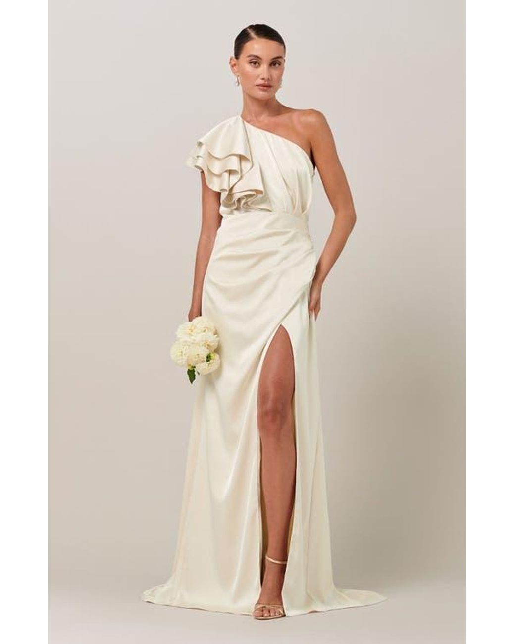 Savel Orlah Gown in Natural | Lyst