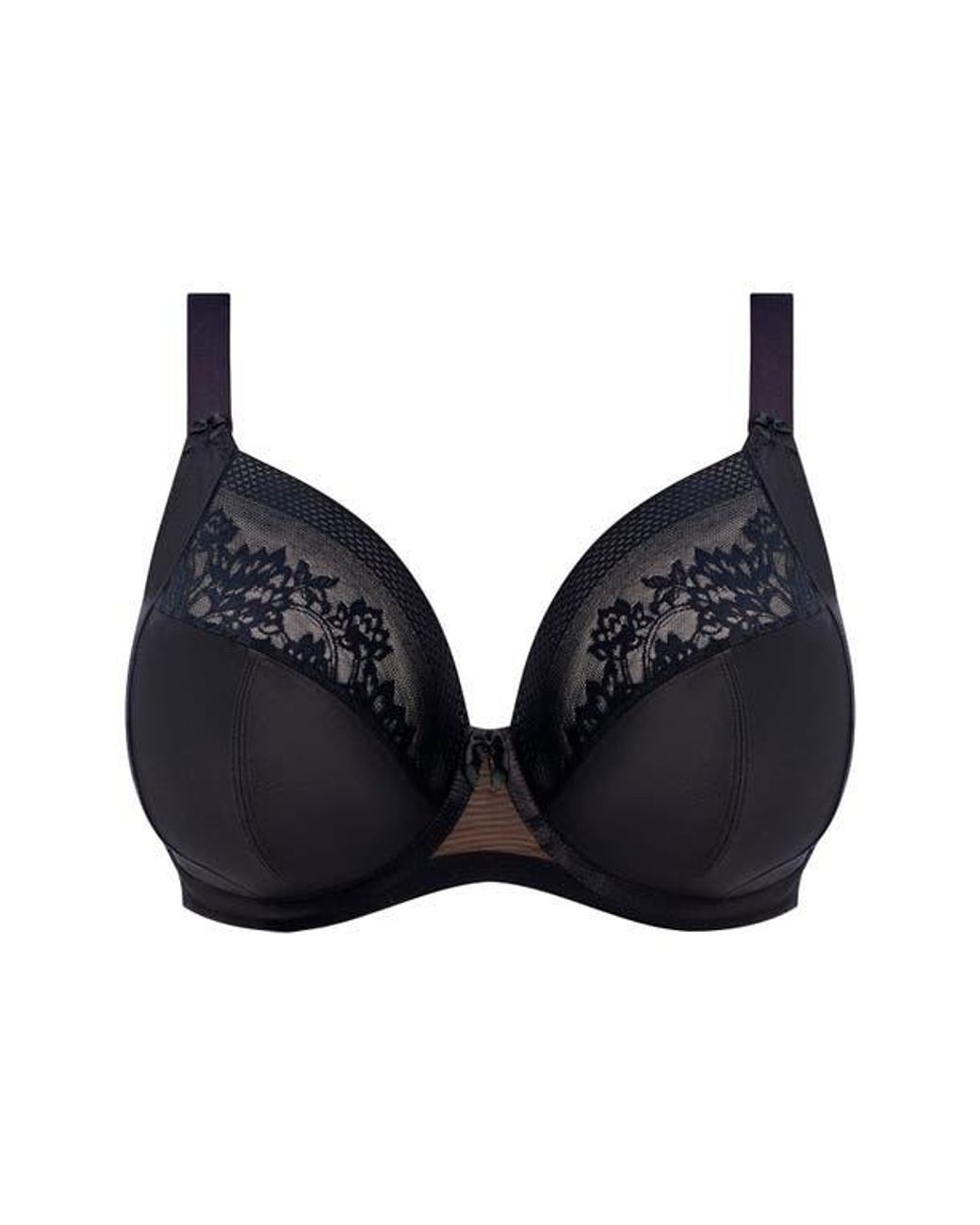 Elomi Nerina Underwire Plunge Bra in Black | Lyst