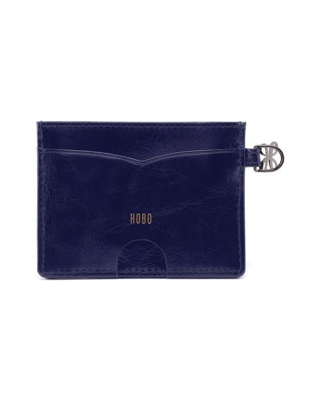 Hobo International Charmed Leather Card Case in Blue | Lyst