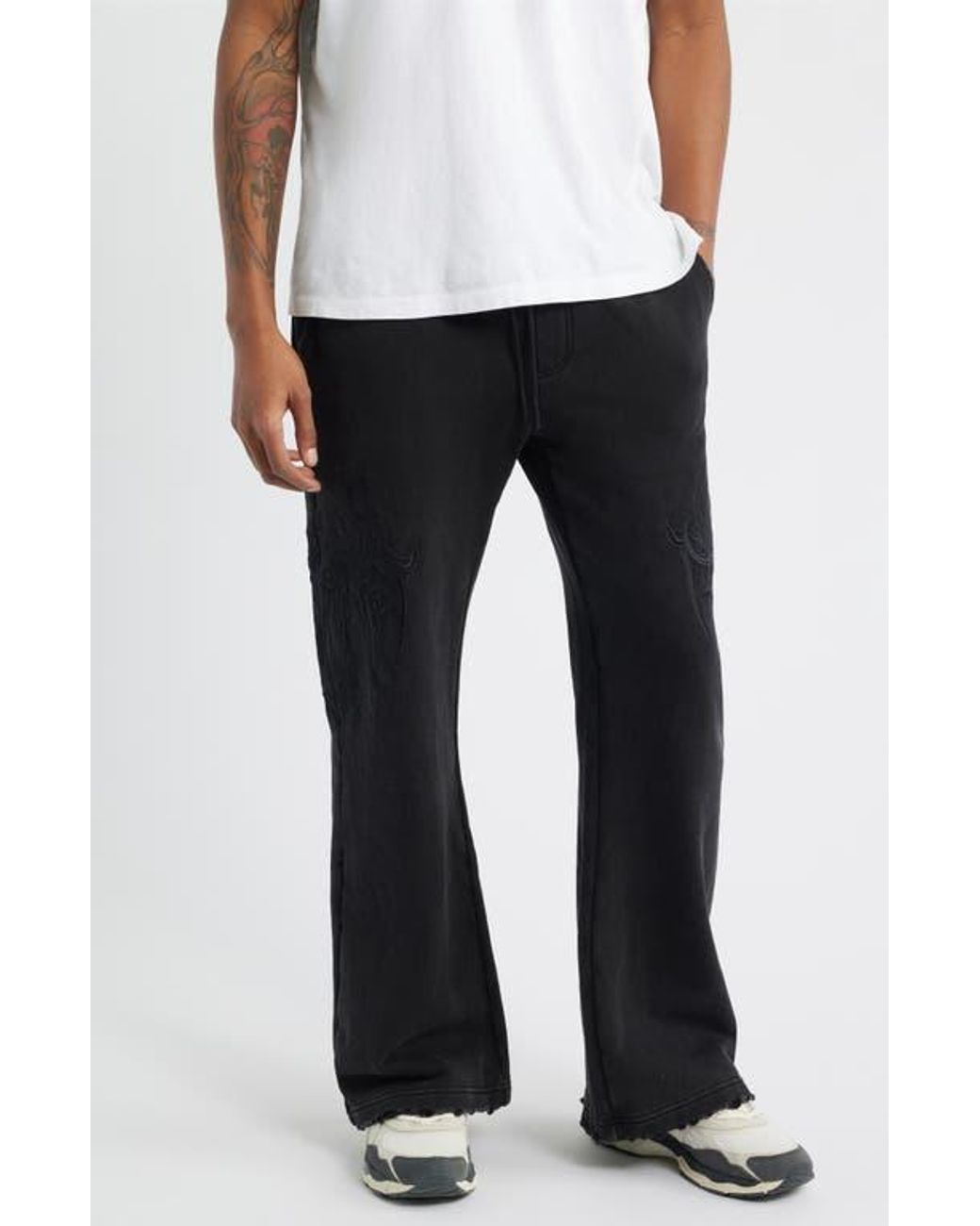 RTA Griffin Cyber Sigilism Flare Sweatpants in Black for Men | Lyst