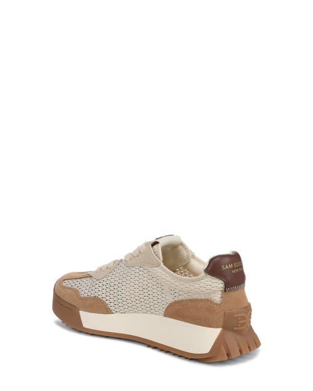 Sam Edelman Langley Mesh Sneaker in Natural | Lyst