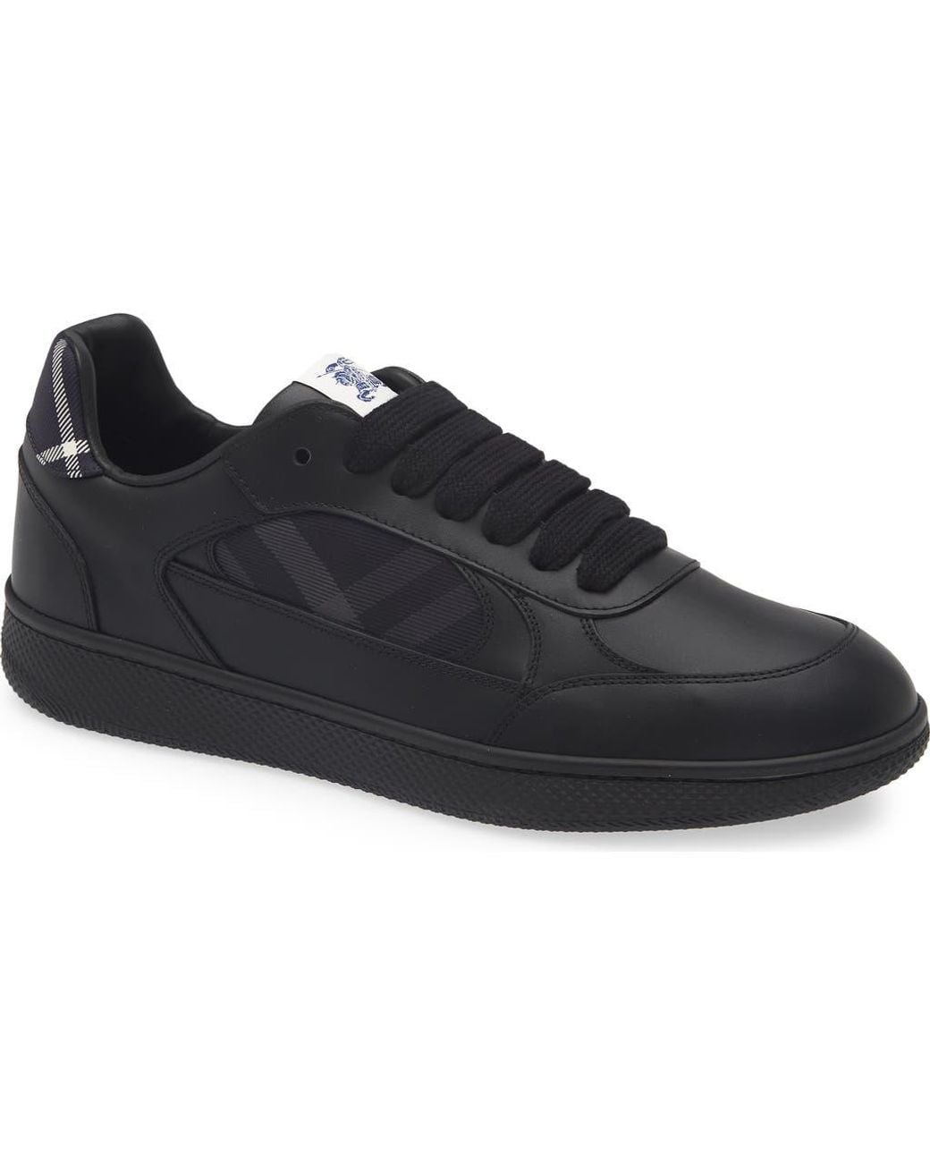 Burberry Terrace Check Sneaker in Black for Men | Lyst