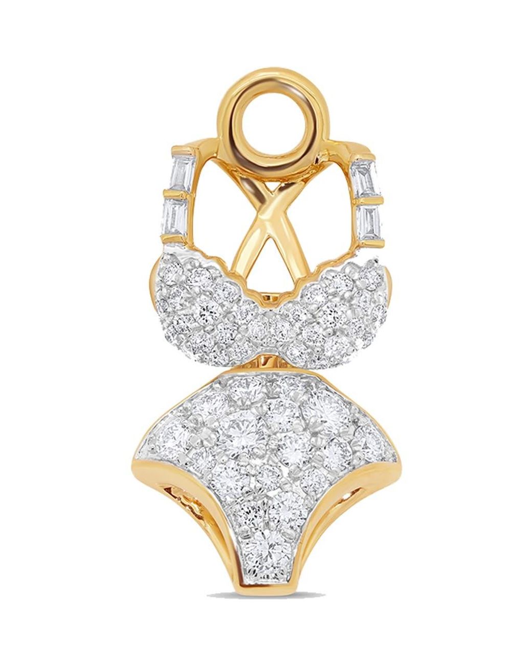 Sara Weinstock Papua Diamond Bikini Charm in Metallic | Lyst