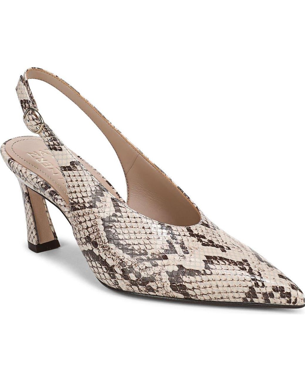 27 EDIT Naturalizer Elaine Slingback Pointed Toe Pump in Metallic | Lyst