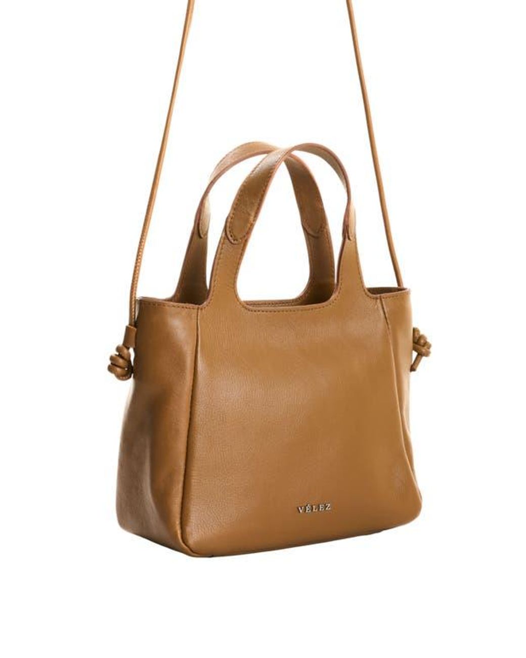 Velez Ailana Leather Crossbody Bag in Brown | Lyst