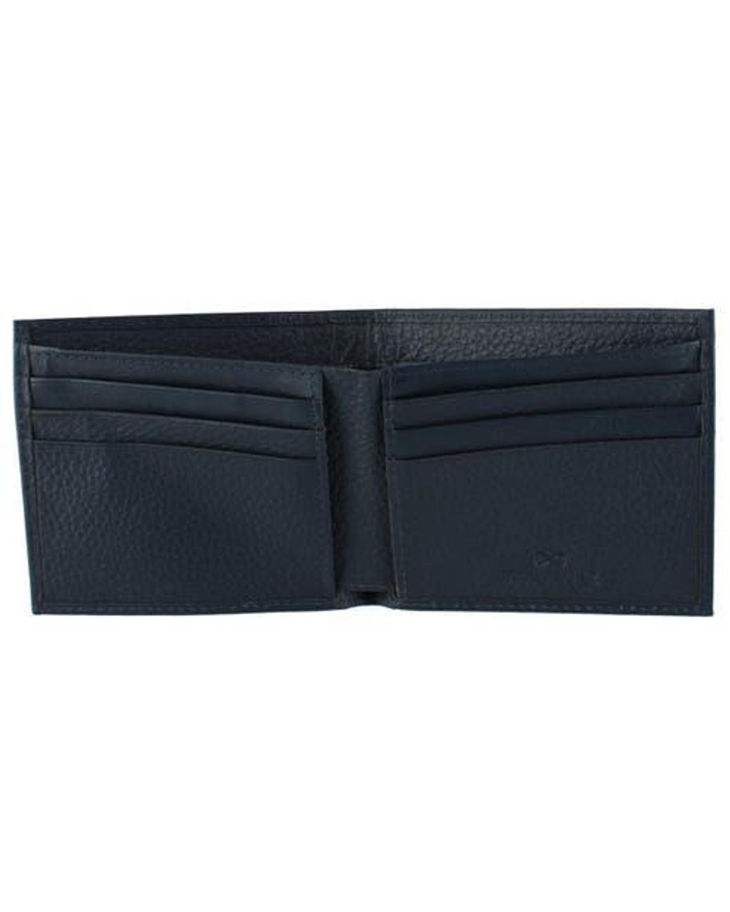 Trafalgar Pierce Pebble Grain Classic Leather Bi-Fold Wallet in Blue ...