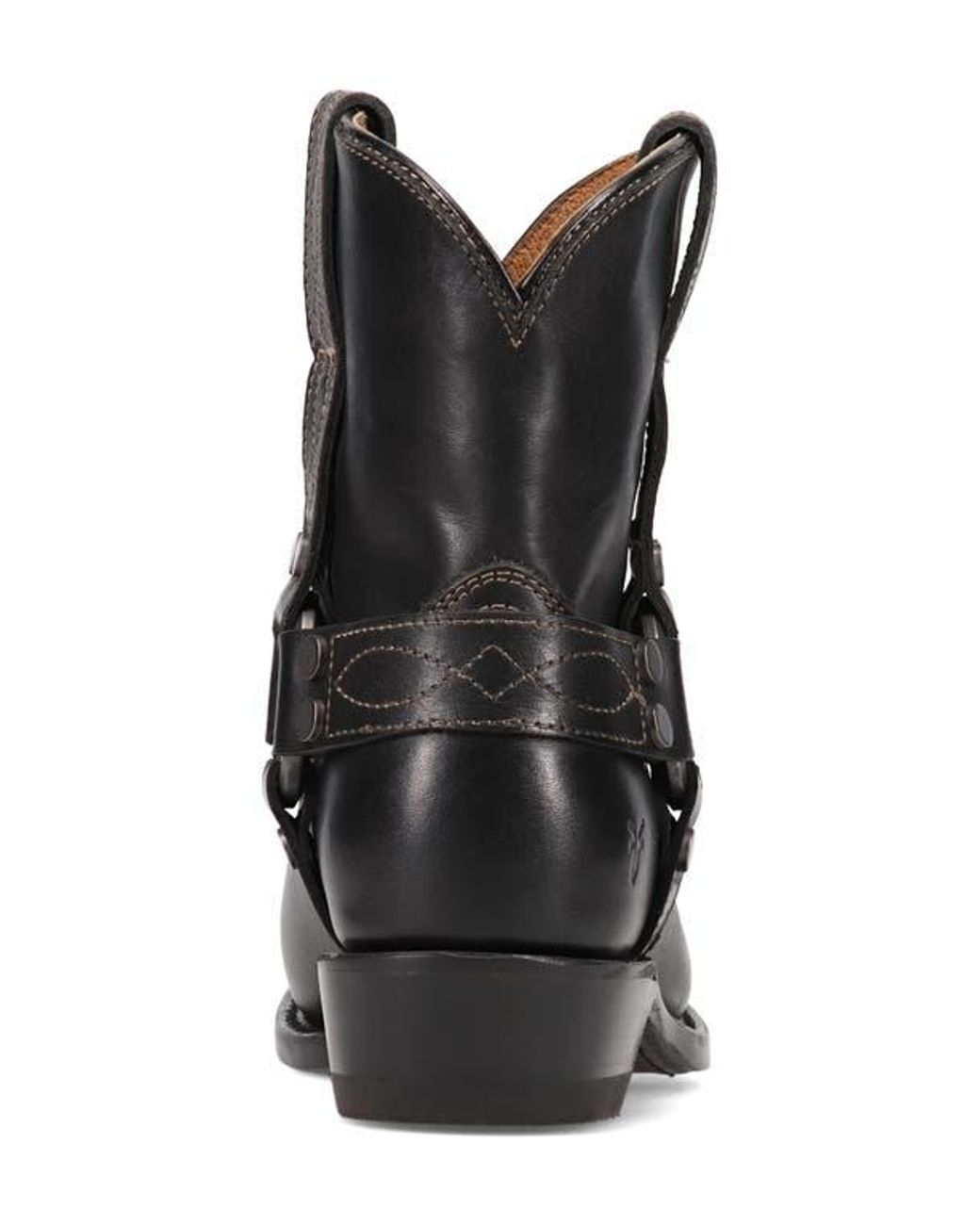 Frye Billy Short Harness Boots in Black | Lyst