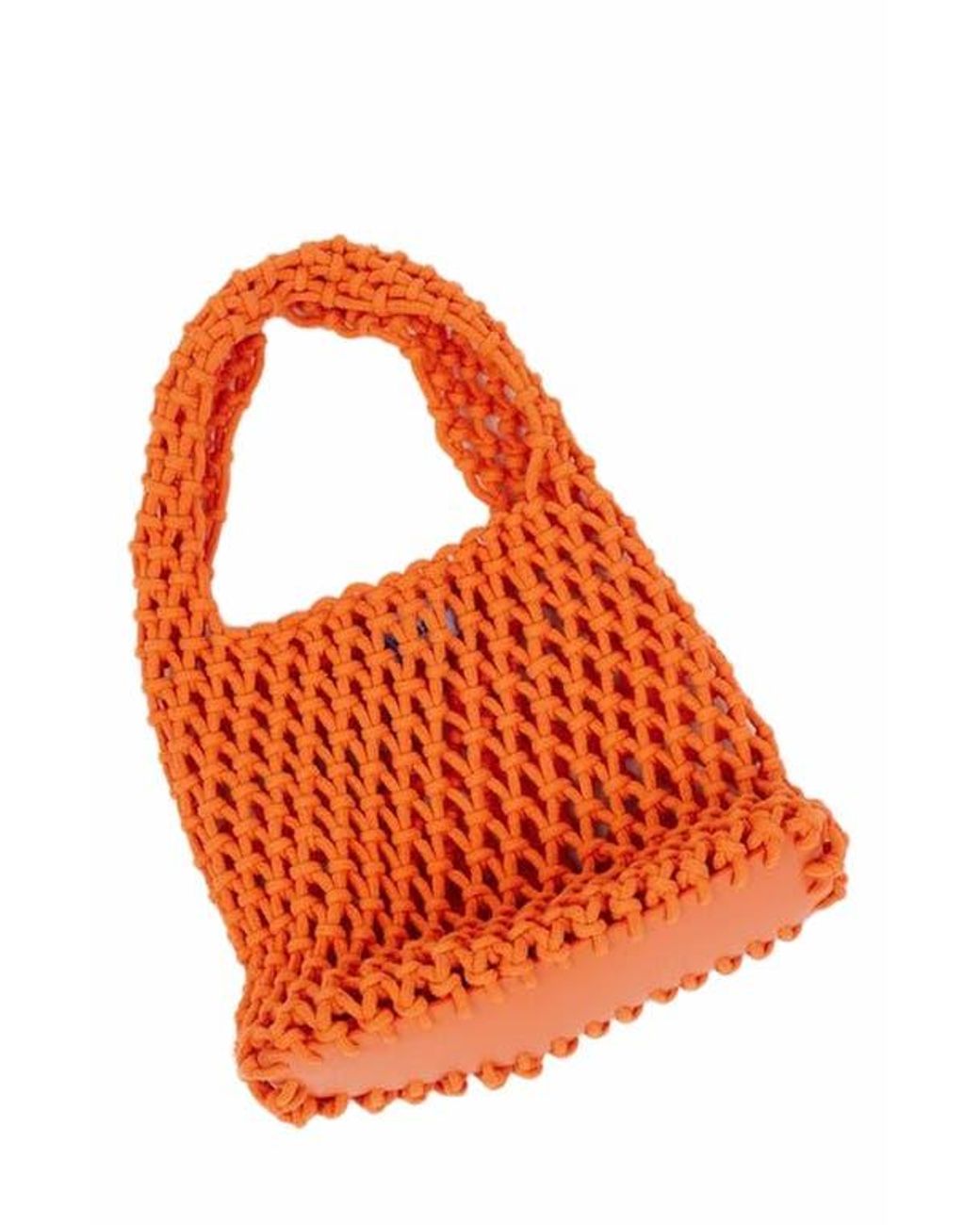 Hat Attack Lizzie Cotton Mini Bag in Orange | Lyst