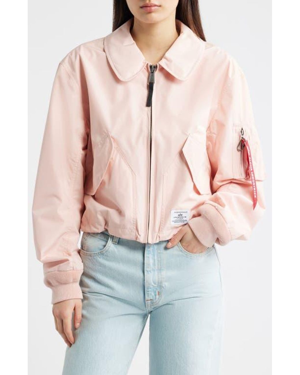 Alpha Industries Cwu 36/P Relaxed Flight Jacket in Red | Lyst