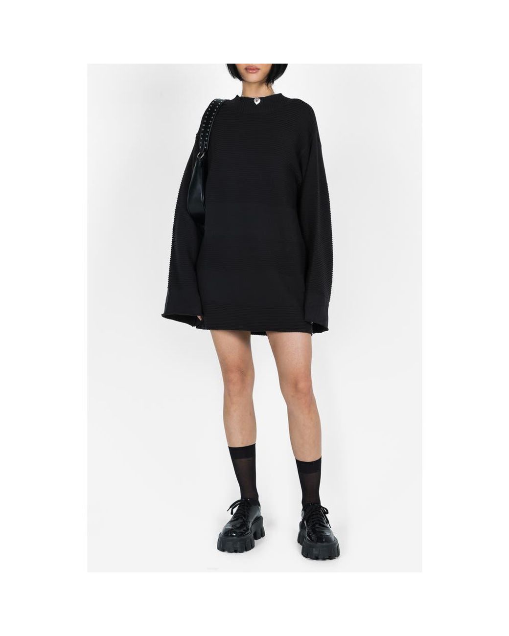 Princess Polly Cheyenne Ottoman Stitch Long Sleeve Sweater Minidress in ...