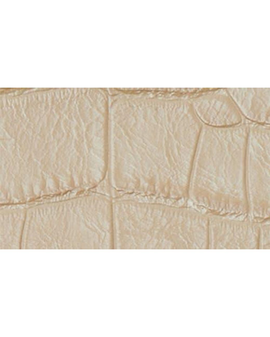 Tory Burch Lee Radziwill Croc Embossed Leather Tote in Natural | Lyst