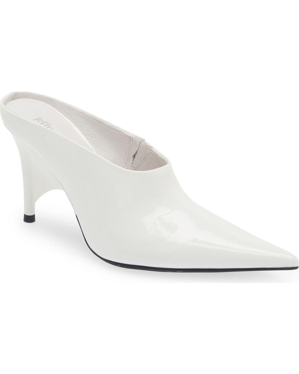 Jeffrey Campbell Vader Pointed Toe Mule in White | Lyst