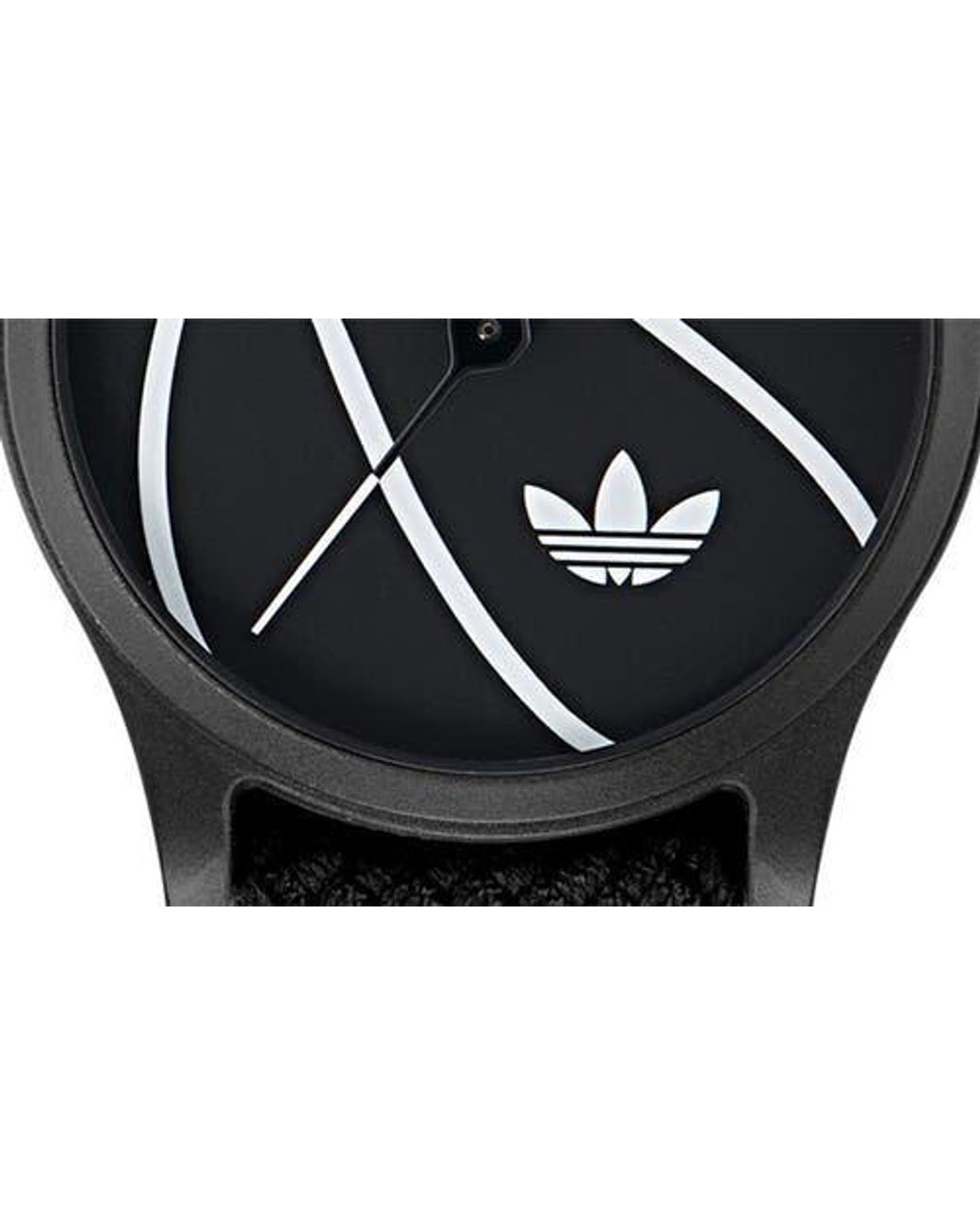 adidas Ao Style Basketball Dial Webbing Strap Watch, 39Mm in Black | Lyst