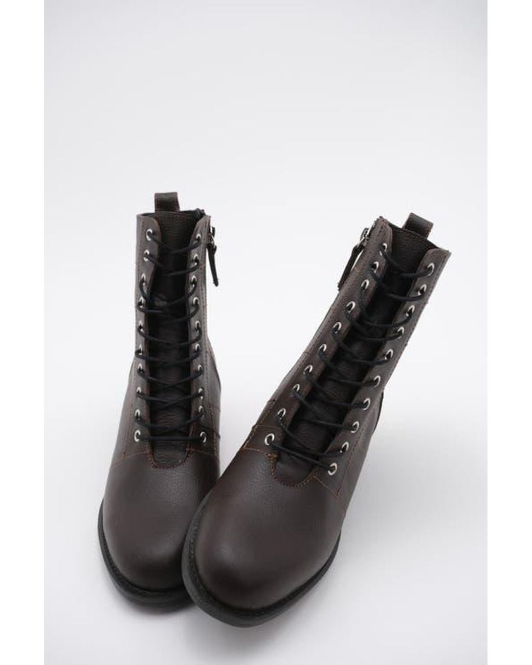 Forever & Always Shoes Tivona Leather Boot in Black | Lyst