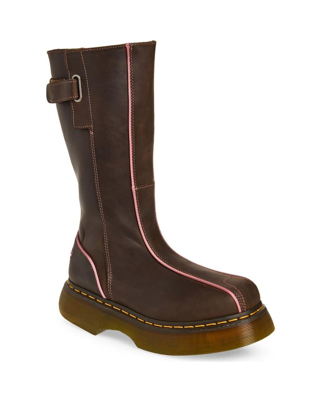 Dr. Martens Buzz Hi Platform Boot in Brown | Lyst