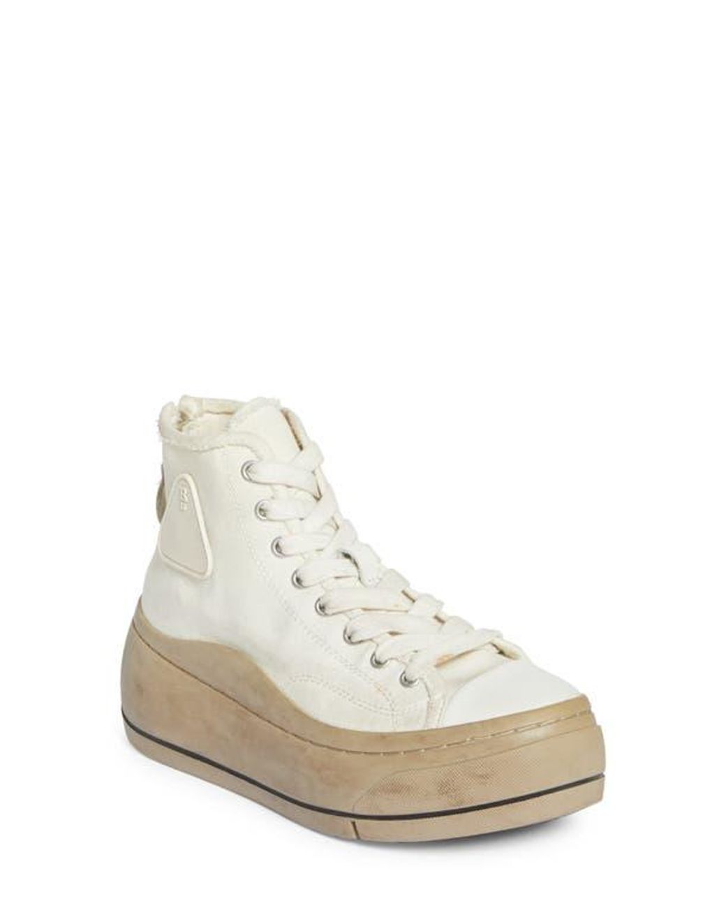 R13 Kurt Platform High Top Sneaker in White | Lyst