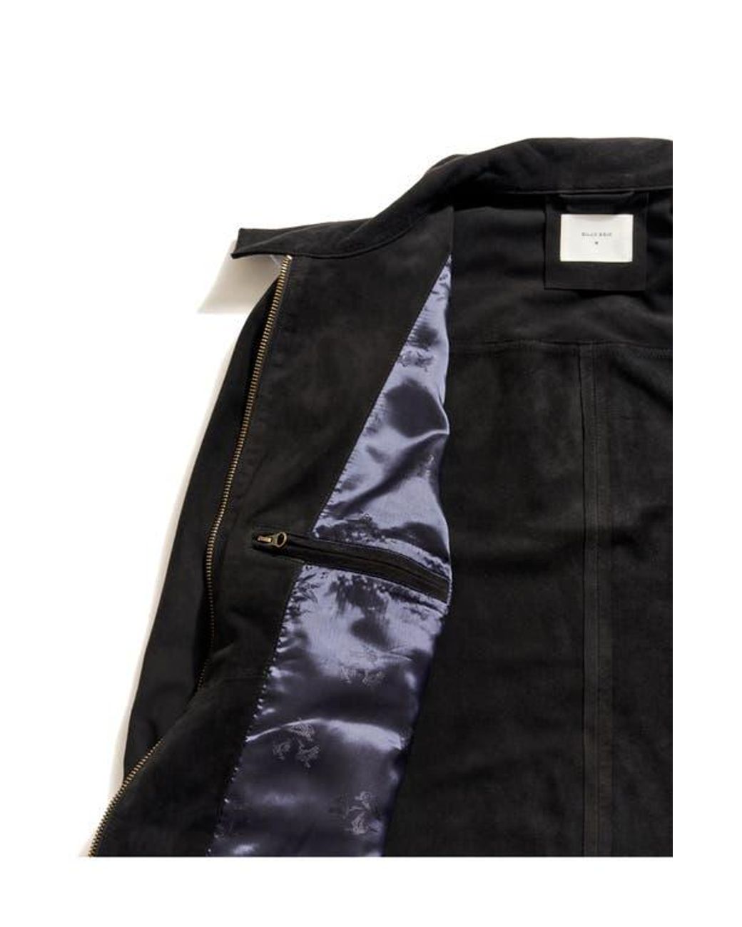 Billy Reid Barracuda Suede Jacket in Black for Men | Lyst