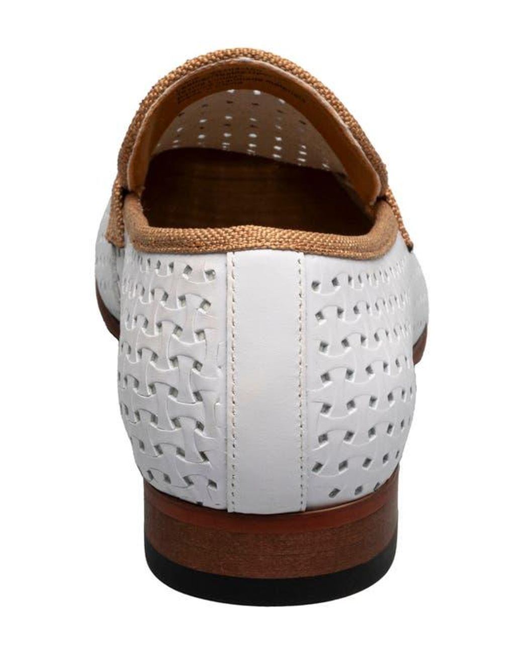 Stacy Adams Winstead Saddle Penny Loafer in White for Men | Lyst