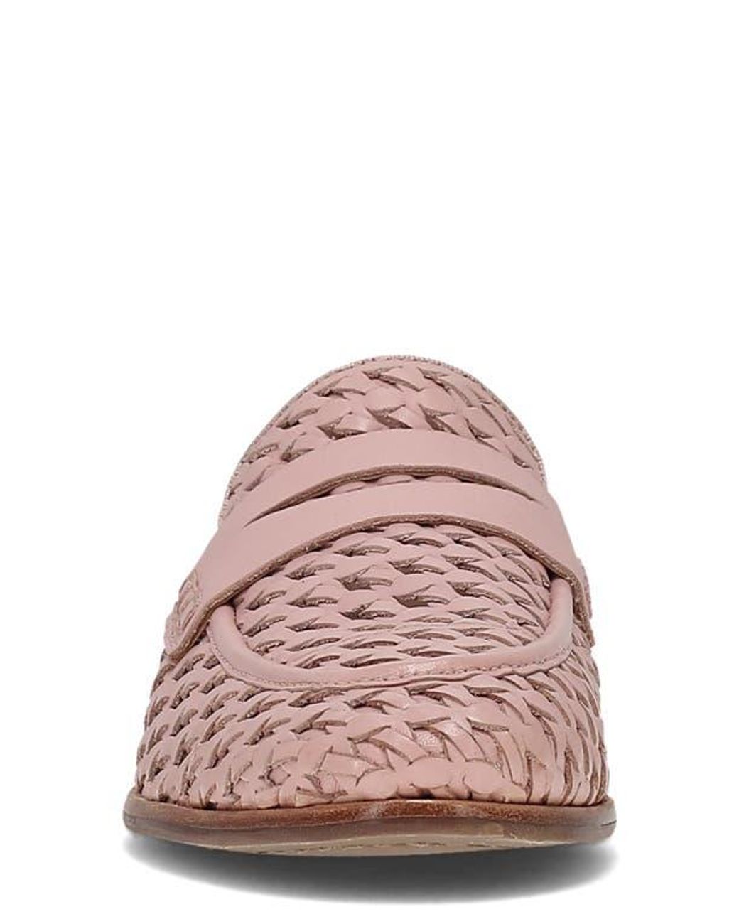 Frye Faith Woven Penny Loafer in Pink | Lyst