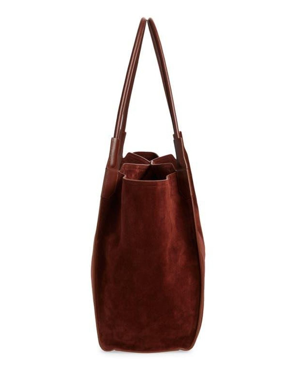 Victoria Beckham Victoria Sue Suede Tote in Red | Lyst