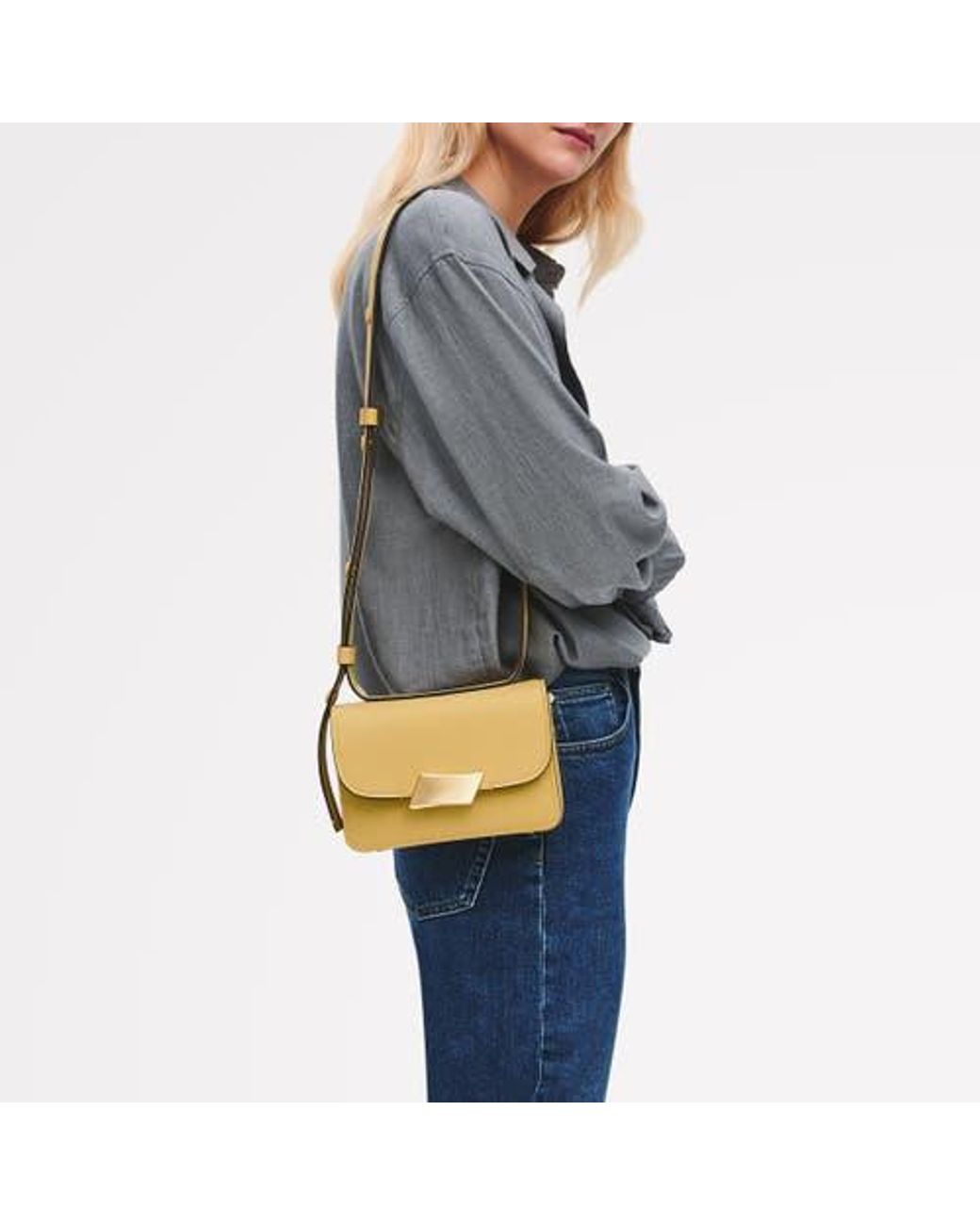 Radley The Belsize Mini Flapover Crossbody Bag in Metallic | Lyst