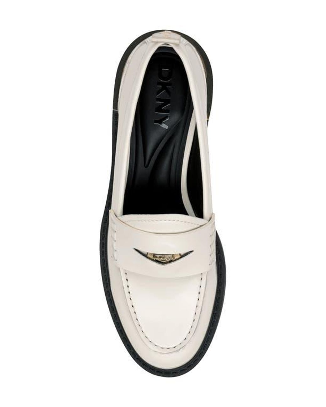 DKNY Raeya Penny Loafer in White | Lyst