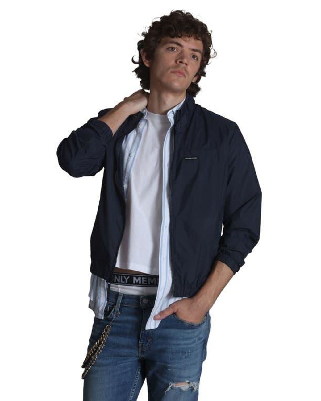 Members Only Windbreaker Packable Jacket in Blue for Men | Lyst
