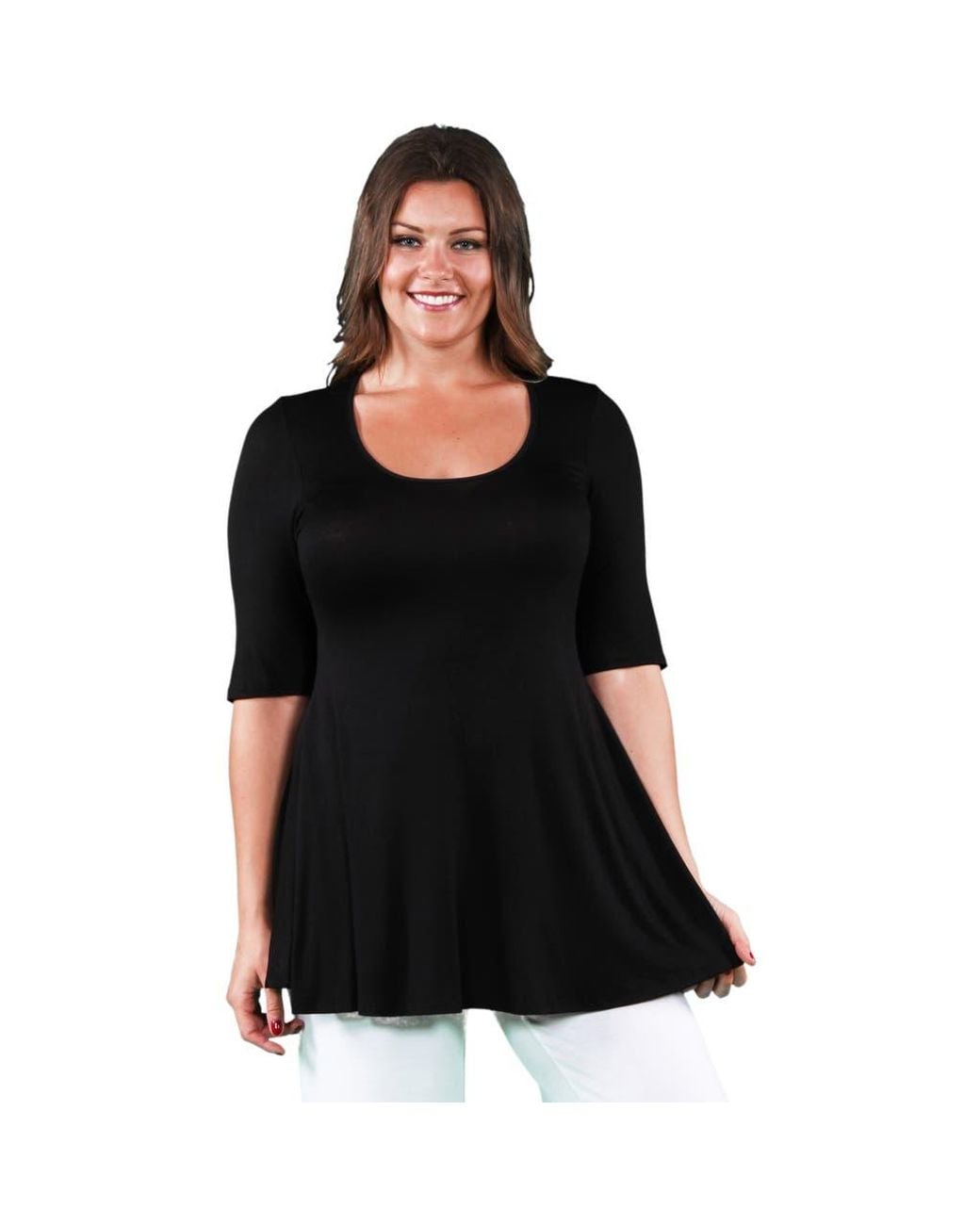 Plus Size Black Tunic
