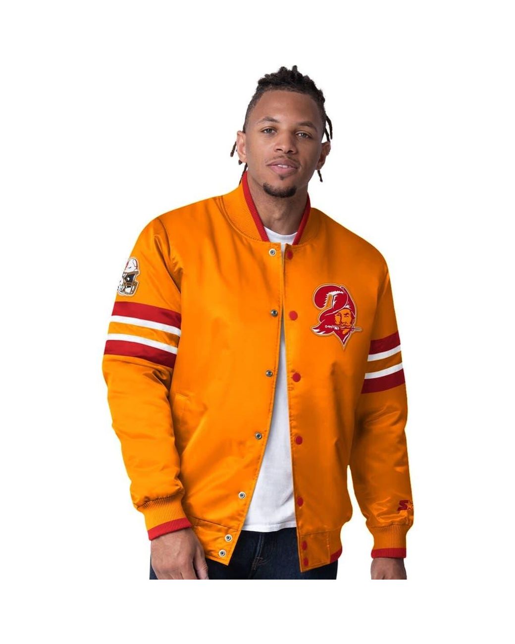 Starter Tampa Bay Buccaneers Vintage Logo Scout I Full-Snap Varsity ...