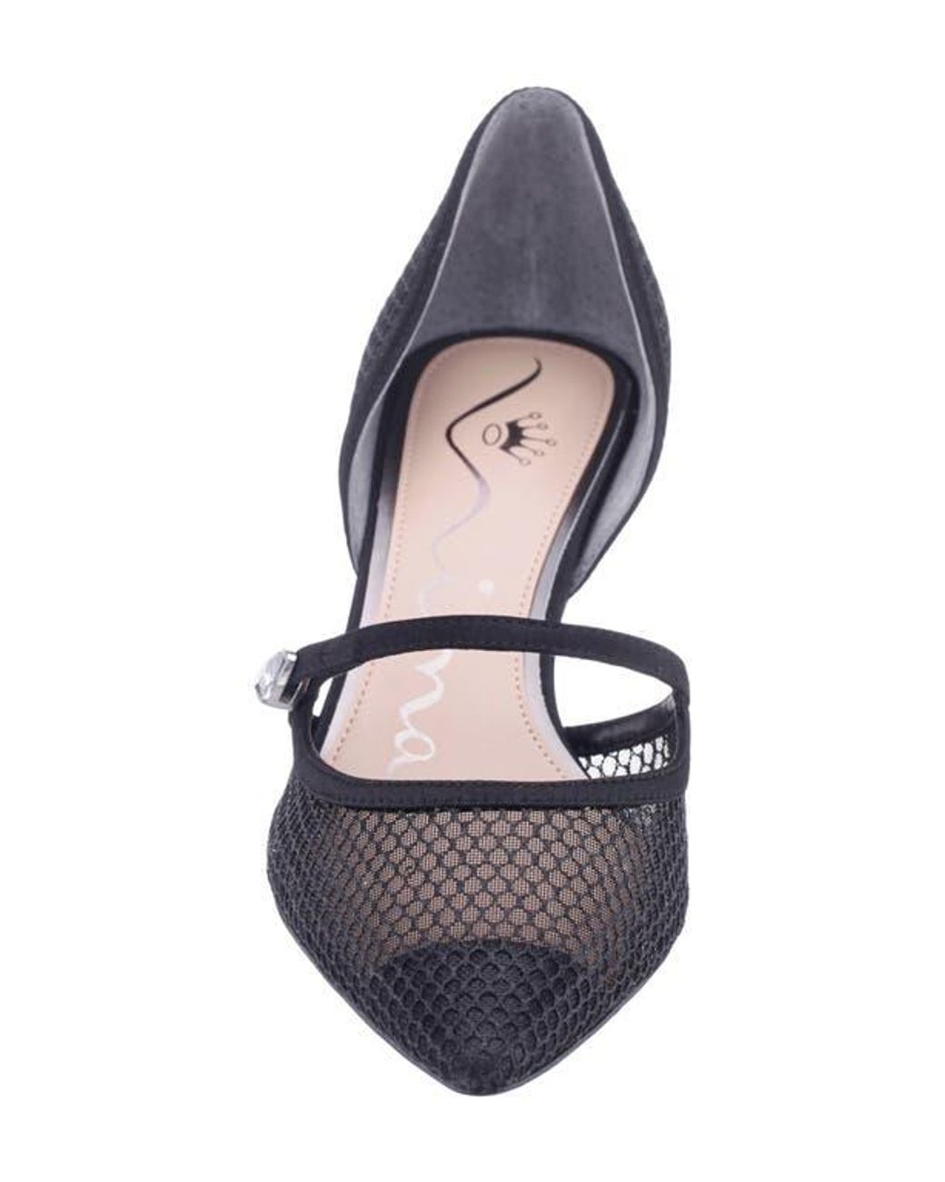 Nina Nashly Pointed Toe Cap Toe Mary Jane Pump in Blue | Lyst