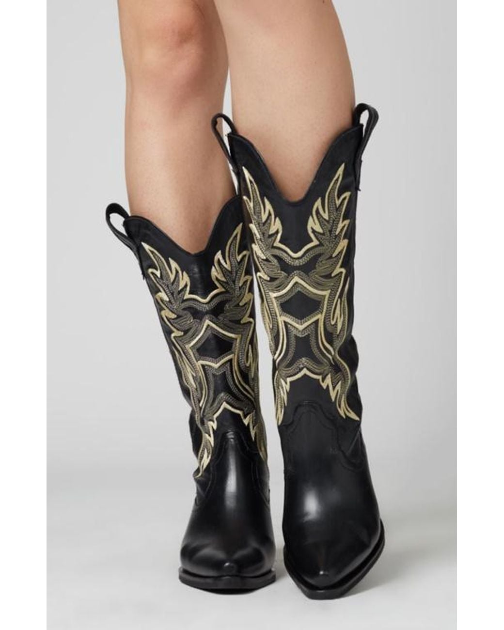 Stivali New York Dramen Western Cowboy Boots in Black | Lyst