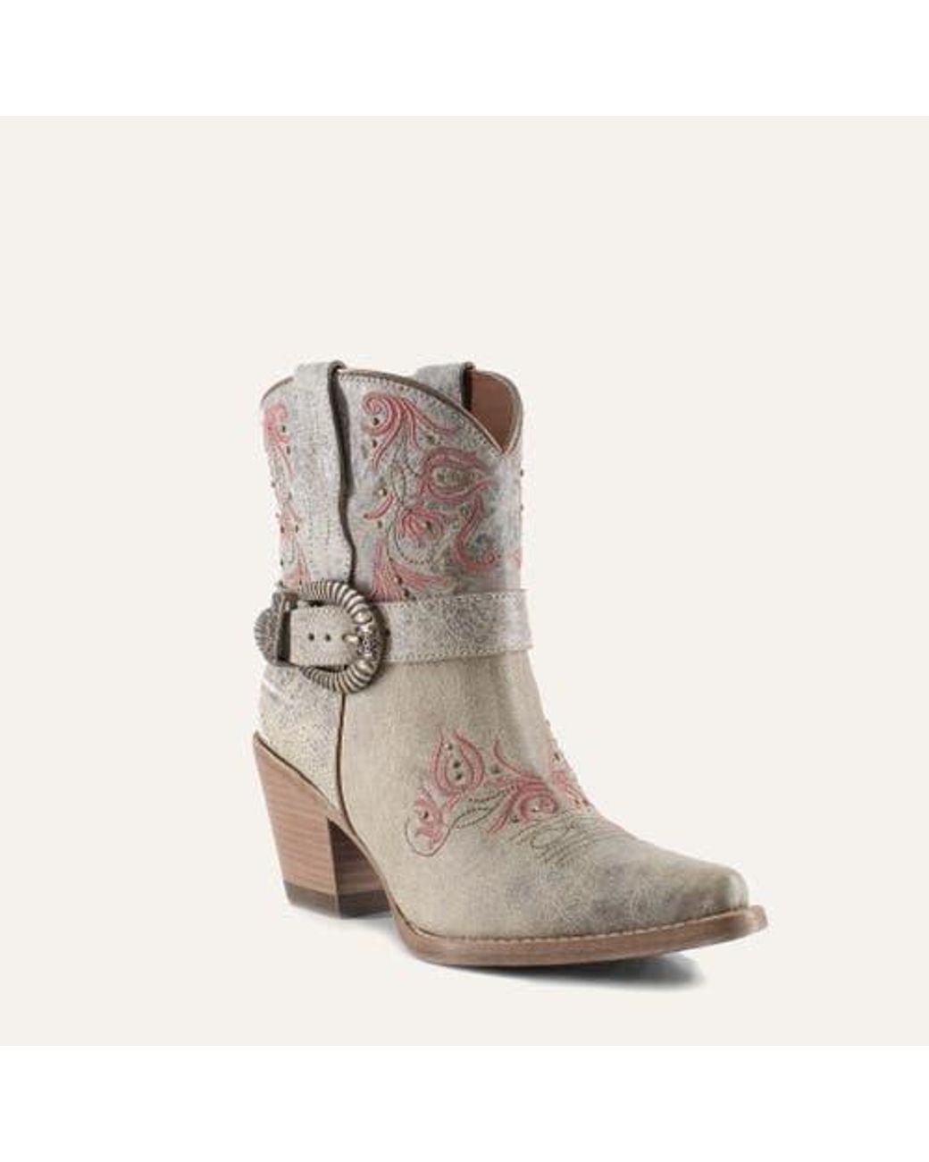 Buck & Brana Madison Leather Boots in Gray | Lyst