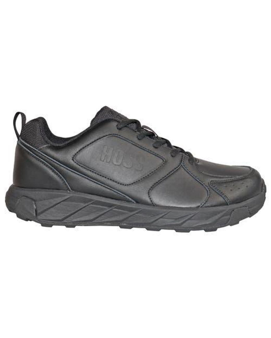Hoss Boot Company Hoss Beta Soft Toe Wide Fit Work Shoe in Black for ...