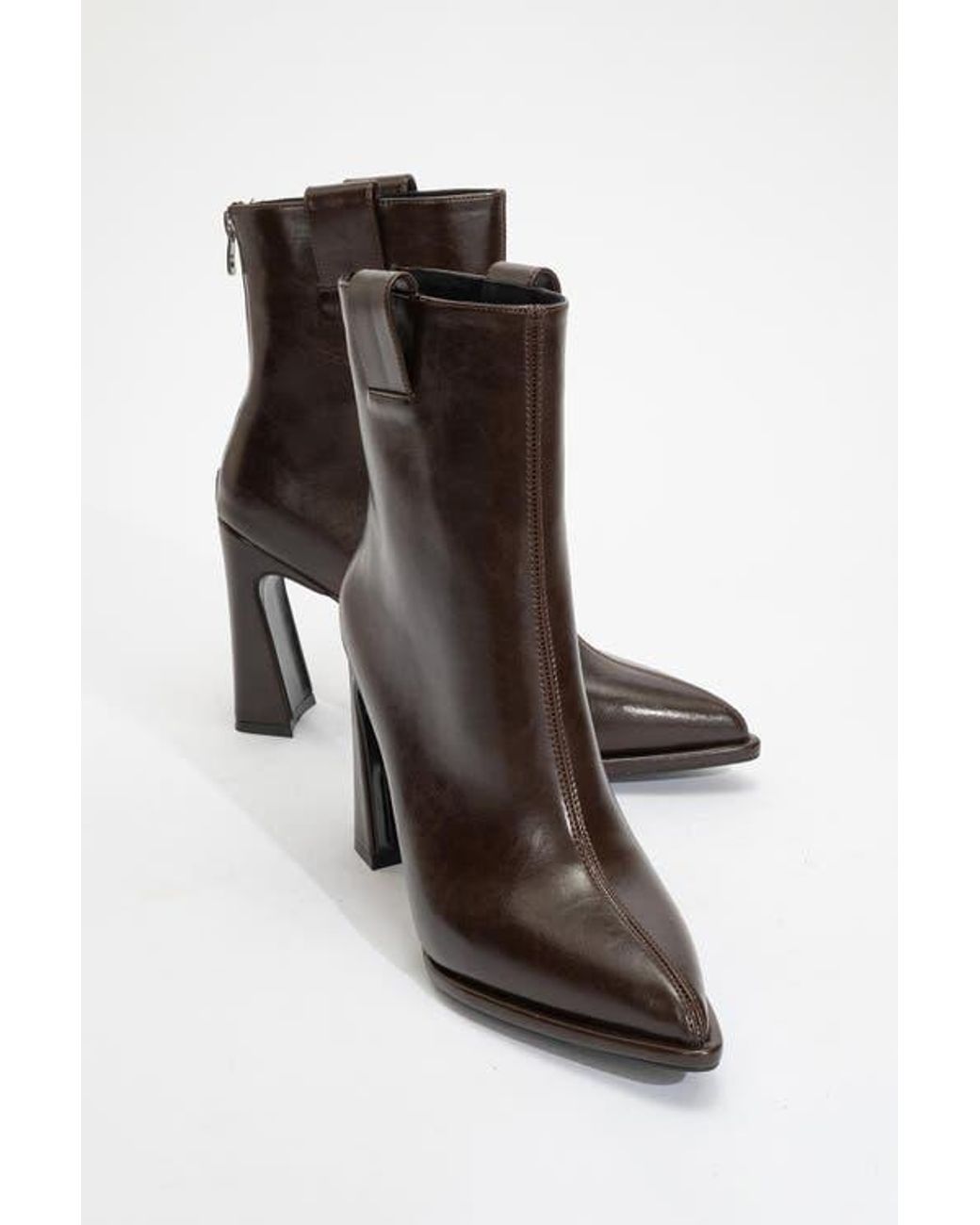 Prologue Shoes Aja Block Heel Convertible Knee High Boot in Brown | Lyst