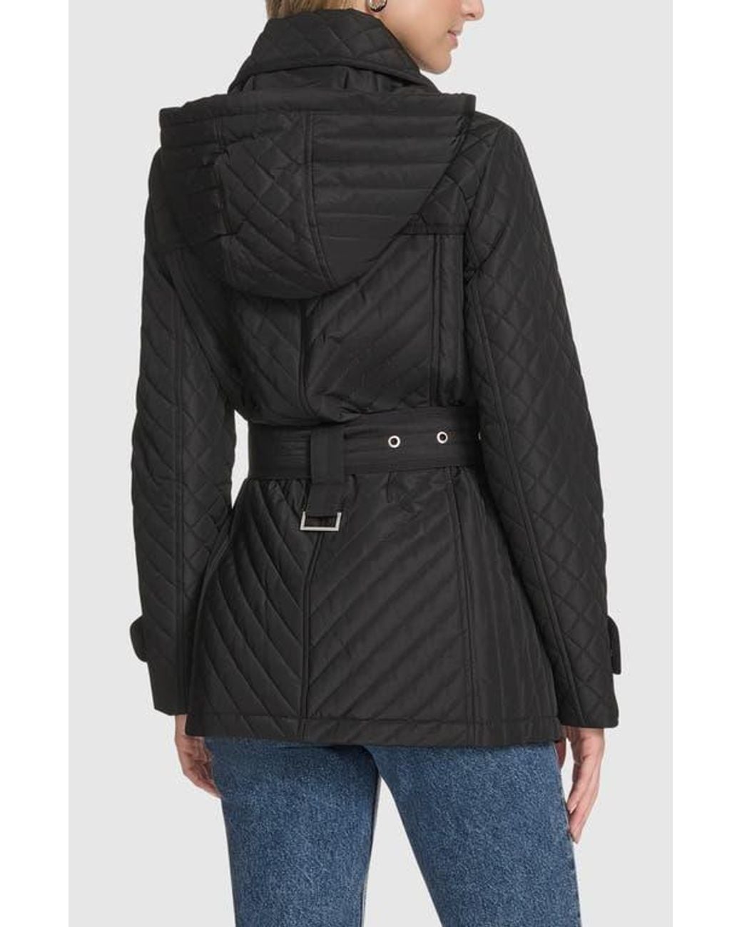 Andrew Marc Brinklee Water Resistant Quilted Jacket in Black | Lyst
