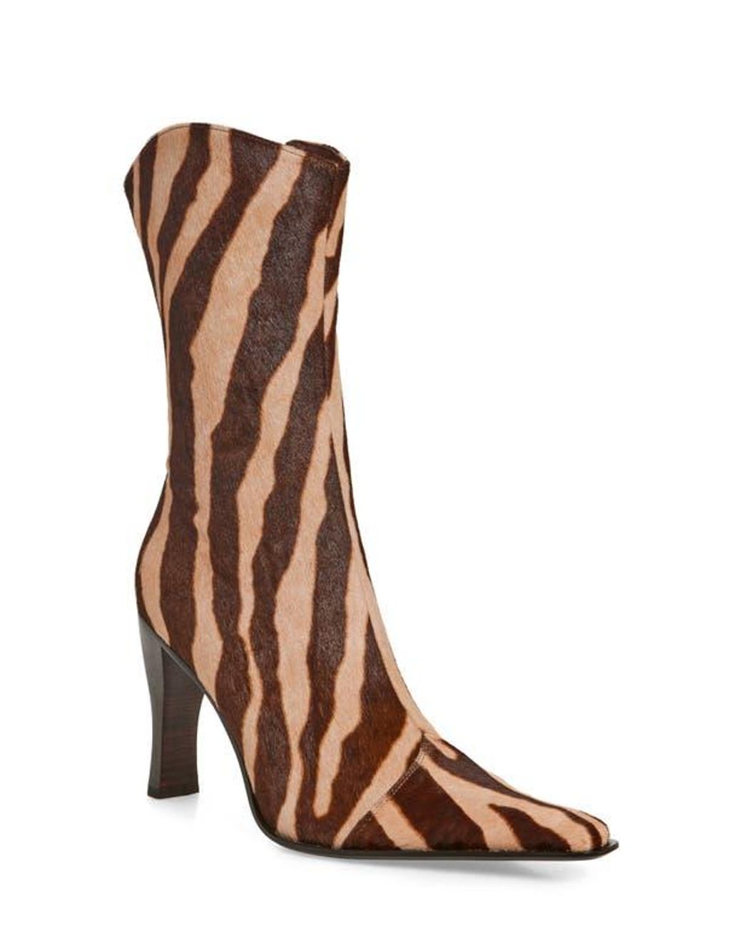 Jeffrey Campbell Be Bold Genuine Calf Hair Boot in Brown | Lyst