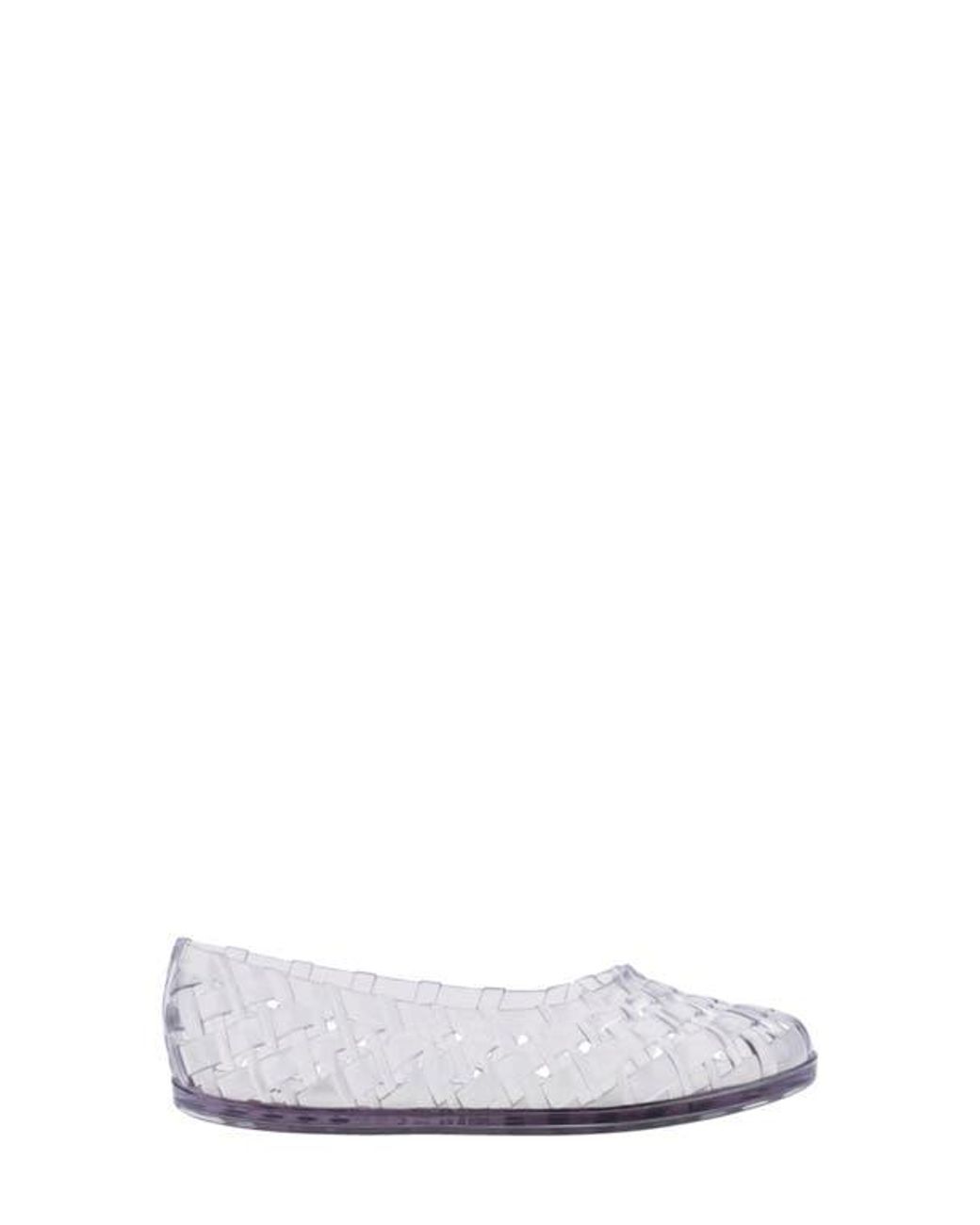 Melissa Possession Water Resistant Jelly Ballet Flat in White | Lyst