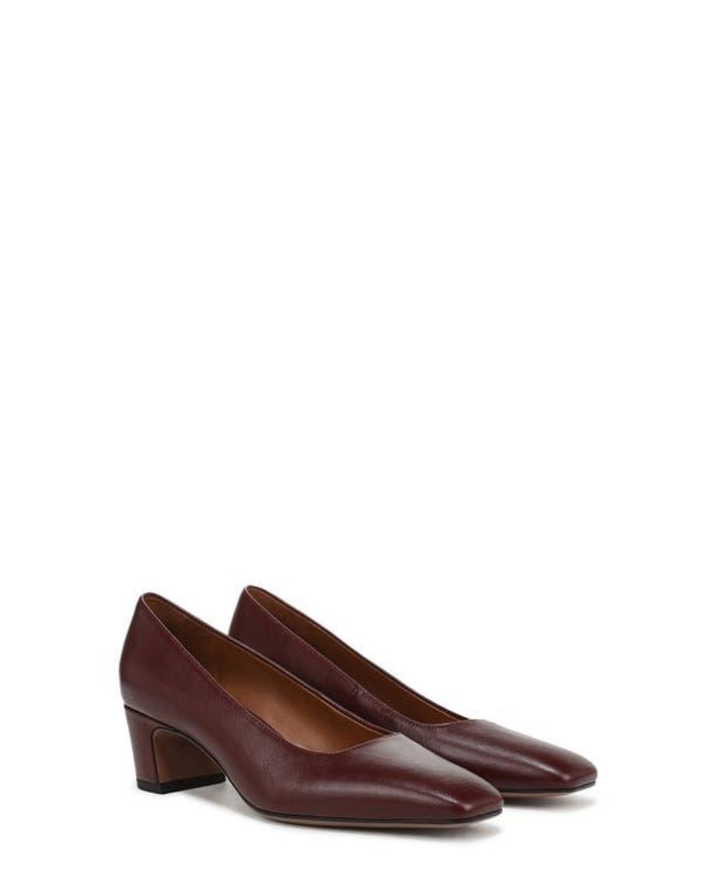 Franco Sarto Salino Square Toe Pump in Brown | Lyst