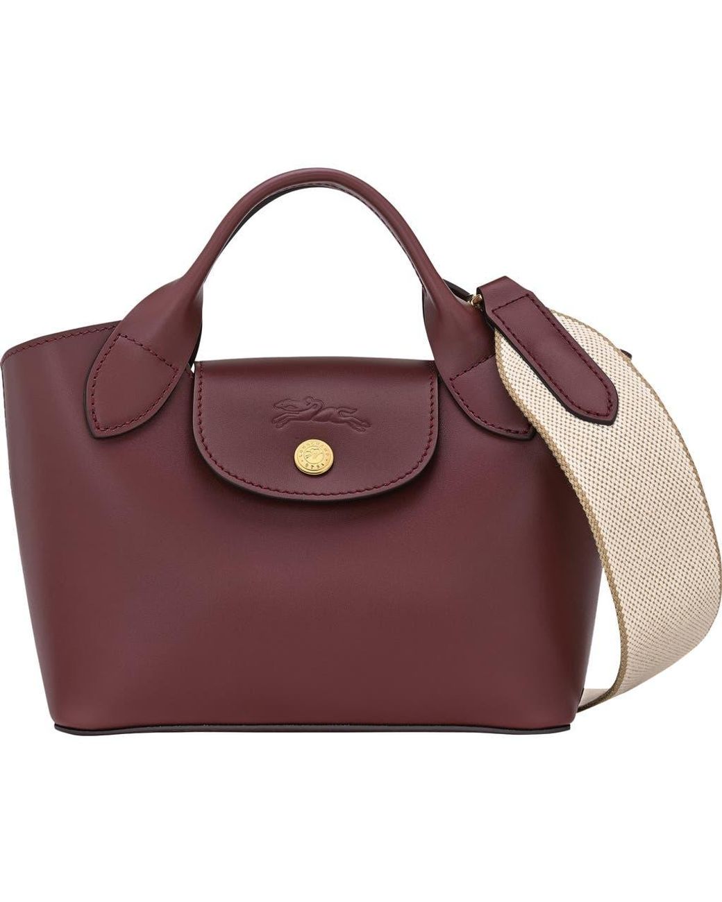 Longchamp Extra Small Épure Timeless Leather Crossbody Bag in Purple | Lyst