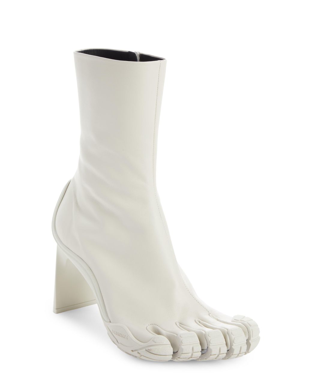 Balenciaga X Vibram Heeled Toe Bootie in White | Lyst