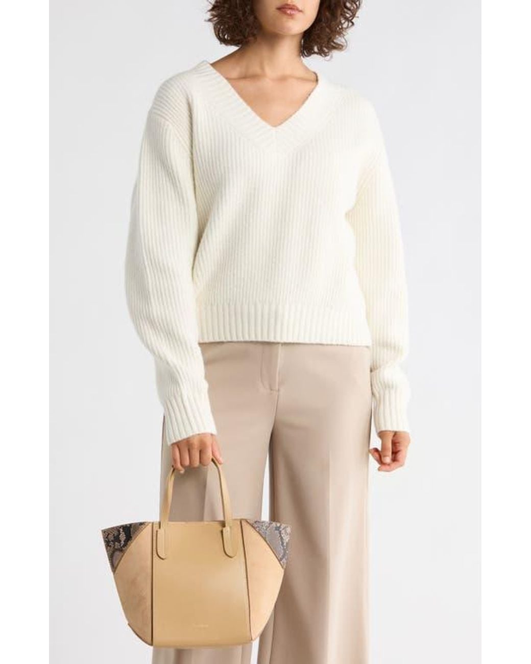 Sam Edelman Small West Convertible Tote in Natural | Lyst