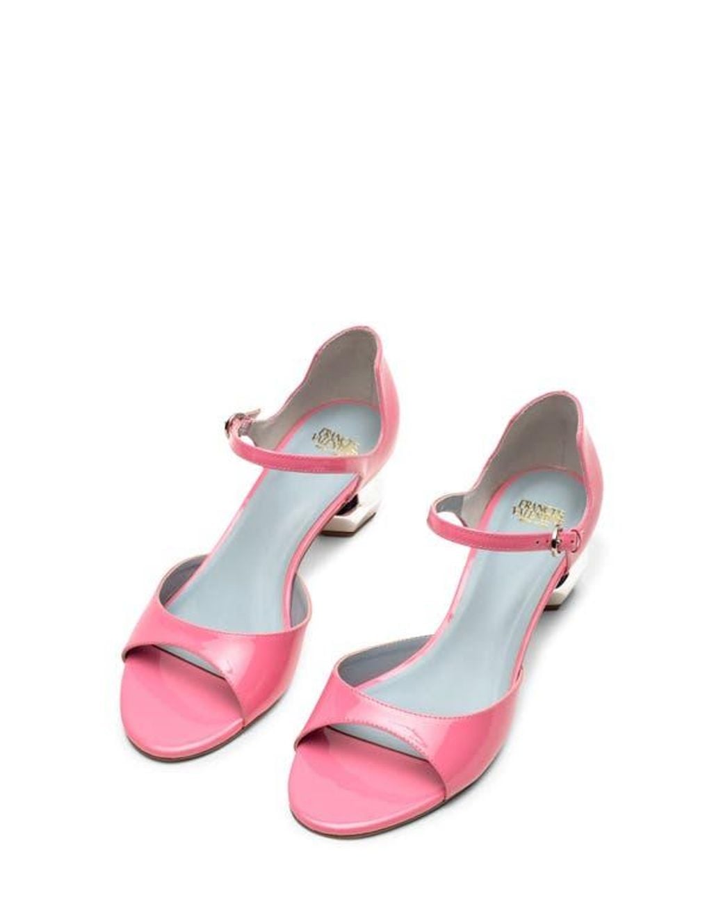 Frances Valentine Bella Ankle Strap Sandal in Pink | Lyst