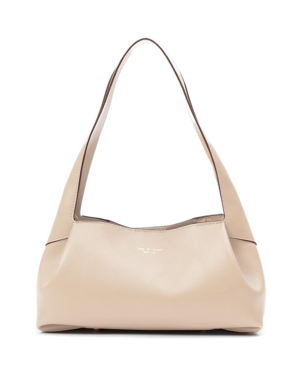 Rag & Bone Slade Leather Shoulder Bag in Natural | Lyst