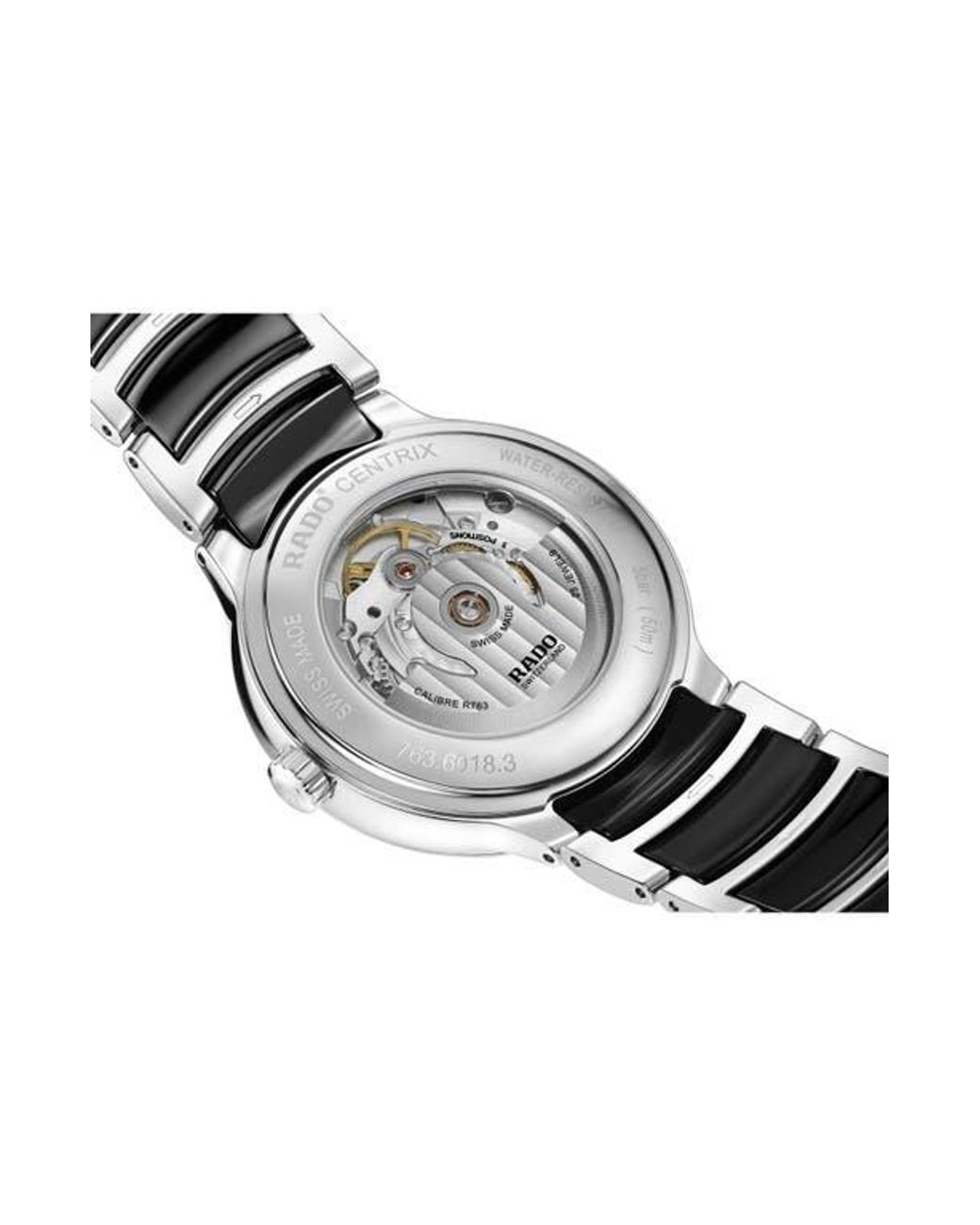 Rado Centrix Automatic Diamond Bracelet Watch in Black for Men | Lyst